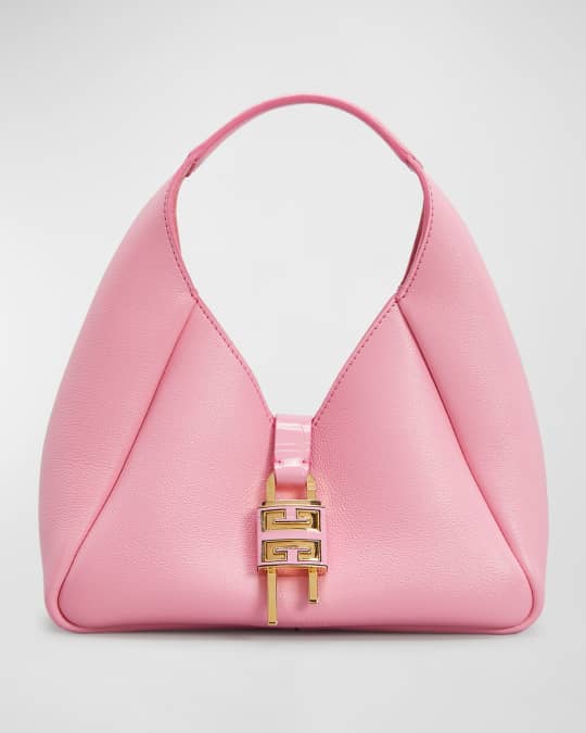 Givenchy G-Hobo Mini in Grained Leather with Padlock | Neiman Marcus