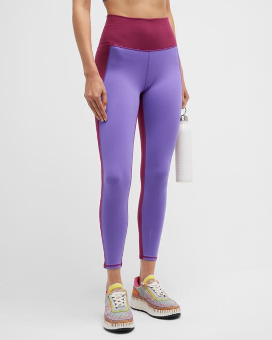 Terez Electric Purple And Black Raspberry TLC Colorblock Leggings ...