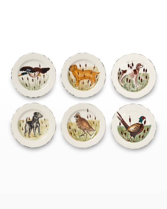 Vietri Wildlife Assorted Salad Plates, Set of 6 | Neiman Marcus
