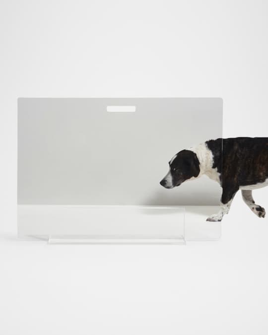 HIDDIN Clear Freestanding Pet Gate Panel, 32" Wide | Neiman Marcus