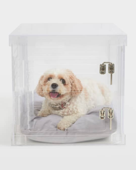 HIDDIN Clear Dog Crate-To-Gate 3-in-1 Pet Crate, Medium | Neiman Marcus