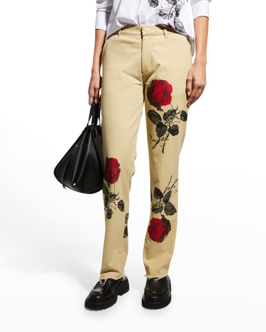 Libertine Stone Roses Chino Pants | Neiman Marcus