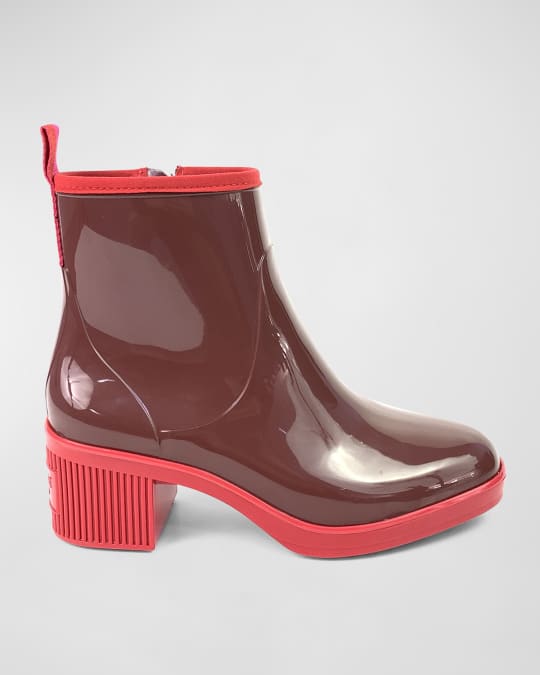 kate spade new york puddle vinyl zip rain booties | Neiman Marcus