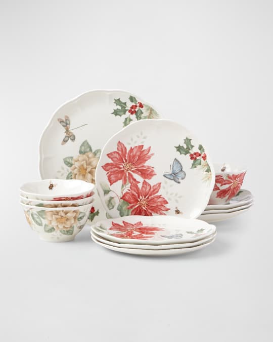 Lenox 12-Piece Butterfly Meadow Holiday Dinnerware Set | Neiman Marcus