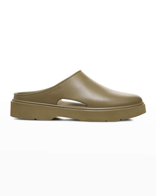 Vince Men's Geo-M Mule Slides | Neiman Marcus