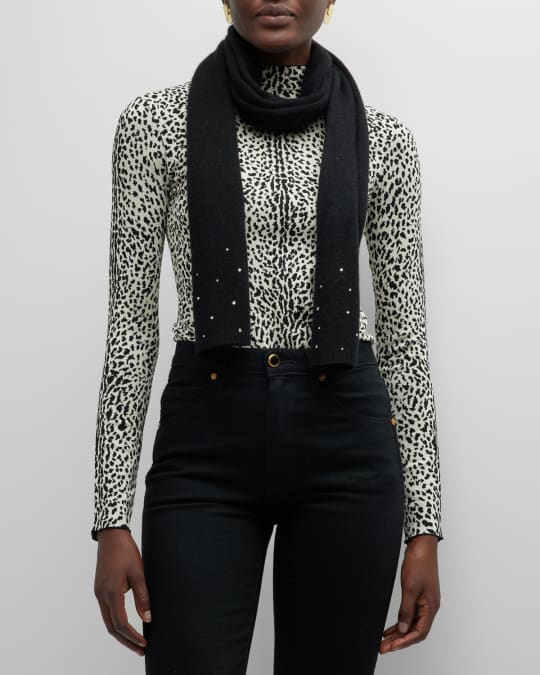 Carolyn Rowan Scattered Crystal Cashmere Scarf | Neiman Marcus