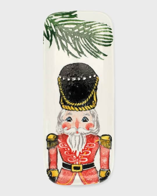 Vietri Nutcracker Christmas Rectangular Tray | Neiman Marcus