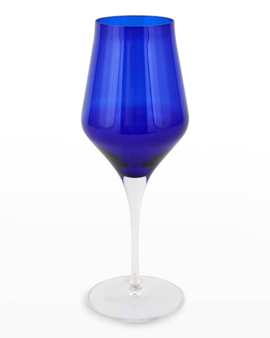 Vietri Contessa Cobalt Stemmed Wine Glass | Neiman Marcus