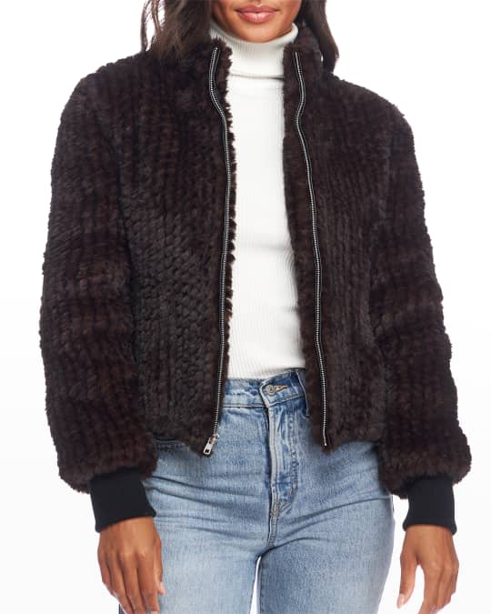 Fabulous Furs 5th Ave Faux Fur Bomber Jacket | Neiman Marcus