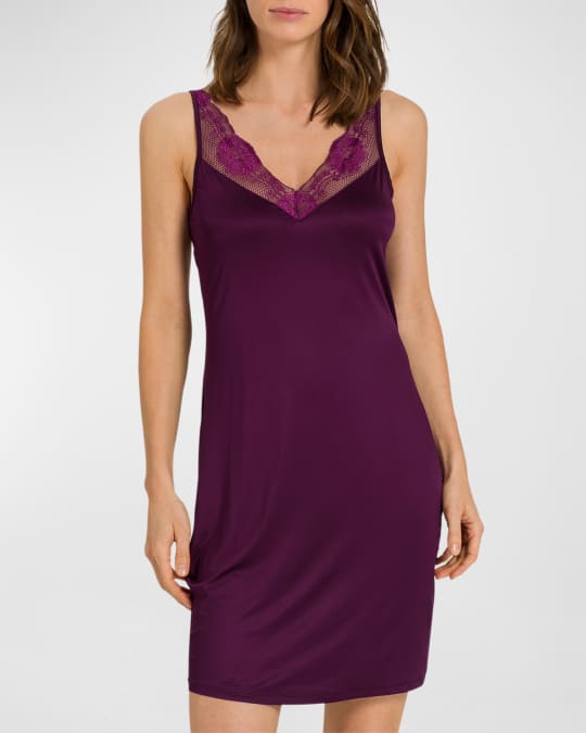 Hanro Lovis Lace-Trim Bodydress | Neiman Marcus