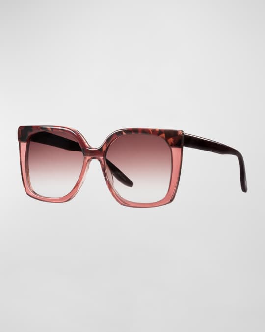 Barton Perreira Vanity Square Acetate Sunglasses | Neiman Marcus