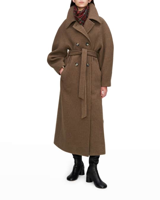 Rohe Ruby Belted Wool Trench Coat | Neiman Marcus