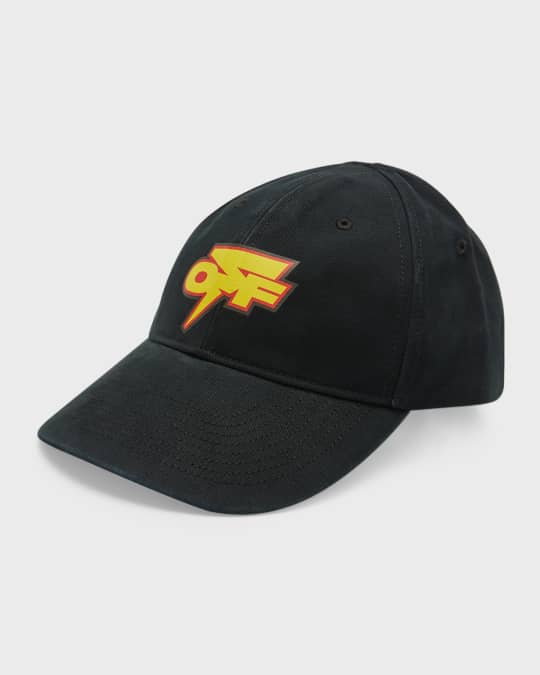 Off-White Men's Thunder Logo Baseball Cap | Neiman Marcus