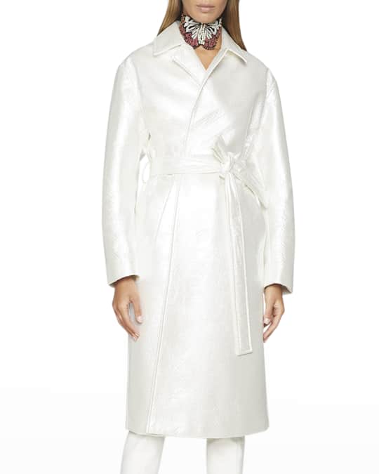 Dries Van Noten Rambling Belted Trench Coat | Neiman Marcus