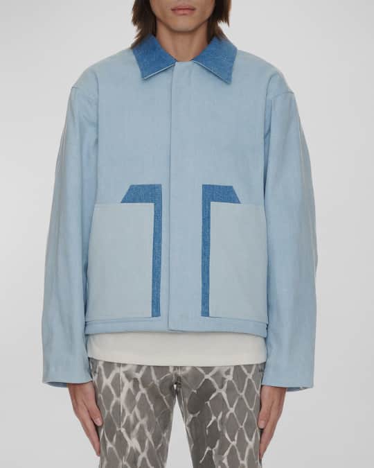 NAHMIAS Men's Colorblock Denim Carpenter Jacket | Neiman Marcus