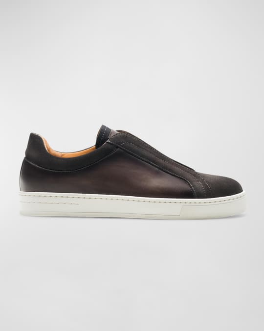 Magnanni Men's Gasol Laceless Slip-On Leather Sneakers | Neiman Marcus