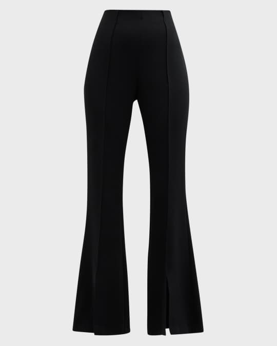 Cinq a Sept Billie Flare Split-Cuff Pants | Neiman Marcus
