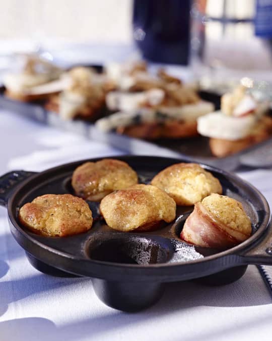 Staub Cast Iron 5.8" Escargot Dish With 6 Holes | Neiman Marcus