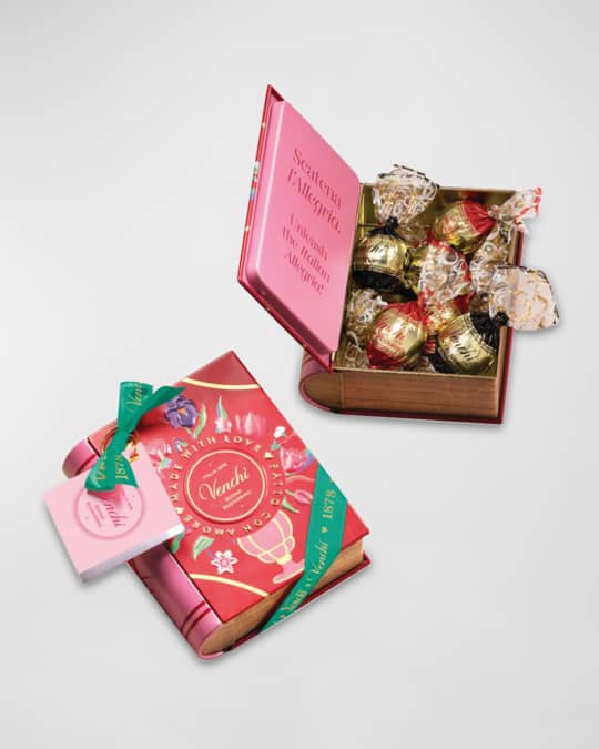 Venchi Mini Valentine Book of Assorted Chocolates | Neiman Marcus