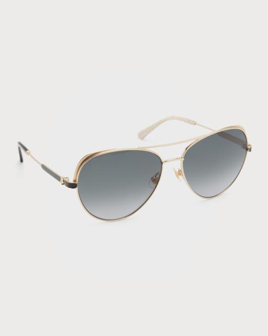 kate spade new york katalina metal aviator sunglasses | Neiman Marcus