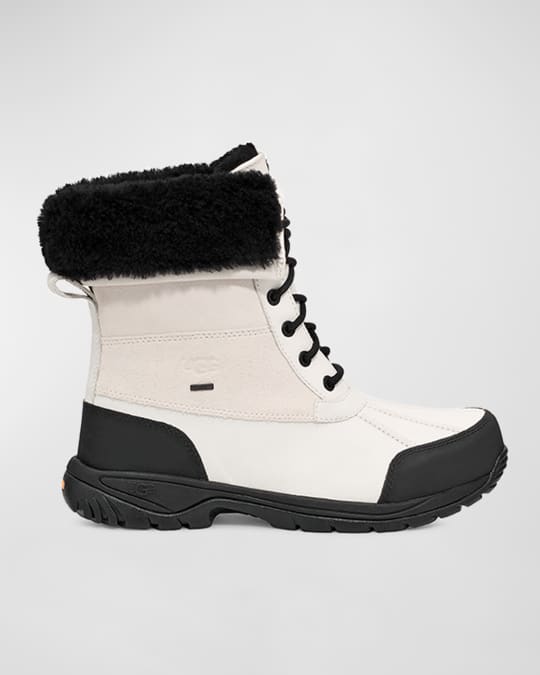 UGG Men's Butte Waterproof Leather & Shearling Snow Boots | Neiman Marcus