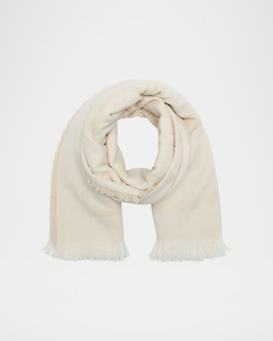 Toteme Monogram Cashmere-Blend Scarf | Neiman Marcus