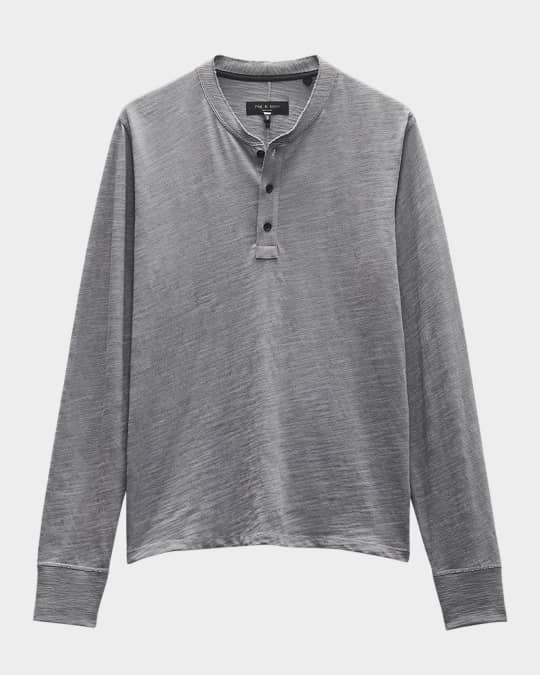 Rag & Bone Men's Classic Flame Henley Shirt | Neiman Marcus
