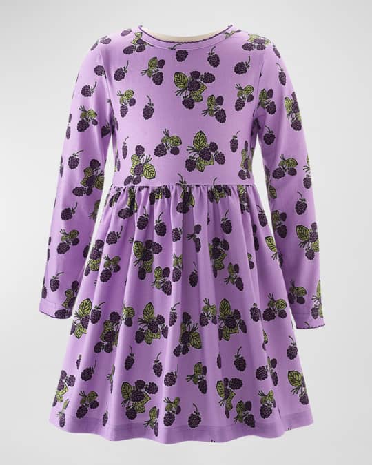 Rachel Riley Girl's Blackberry-Print Jersey Dress, Size 2-10 | Neiman ...