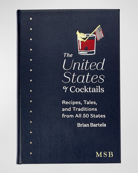 Graphic Image The United States Of Cocktails Leather Bound Book ...