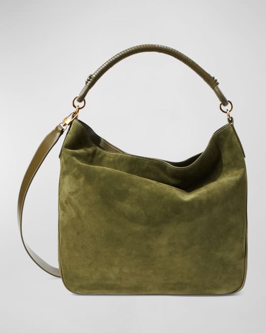 STAUD Perry Convertible Suede Hobo Bag | Neiman Marcus