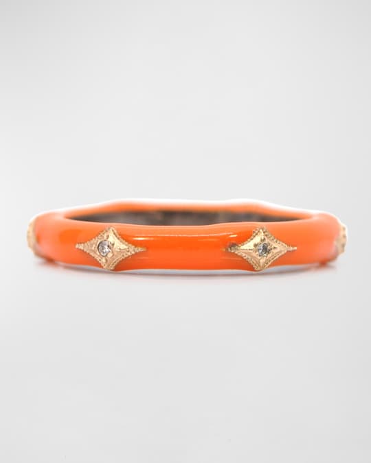 Armenta Orange Enamel Stack Band | Neiman Marcus