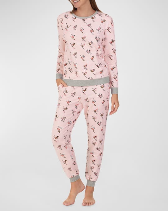 BedHead Pajamas Animal-Print Organic Cotton Jogger Pajama Set | Neiman ...