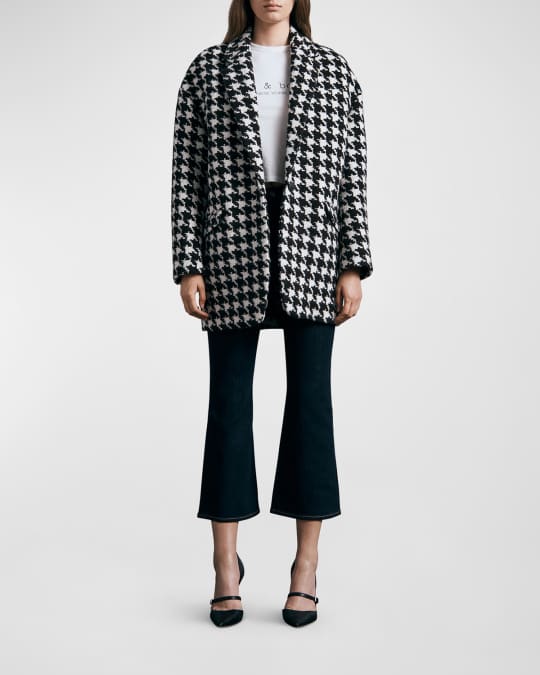 Rag & Bone Danny Oversized Houndstooth Jacket | Neiman Marcus