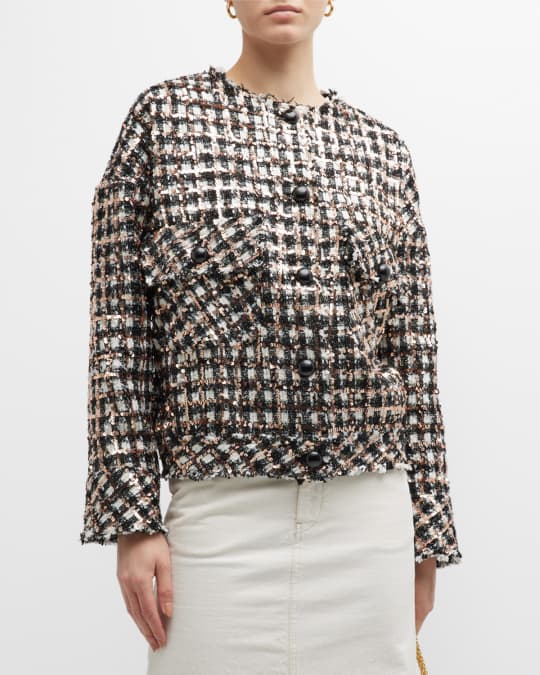 Le Superbe Monte Carlo Tweed Sequined Jacket | Neiman Marcus