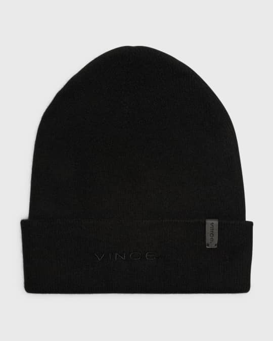 Vince Logo Cashmere Knit Beanie | Neiman Marcus