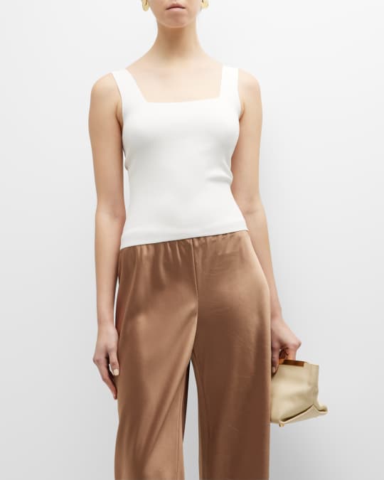Vince Wide-Strap Square-Neck Camisole | Neiman Marcus