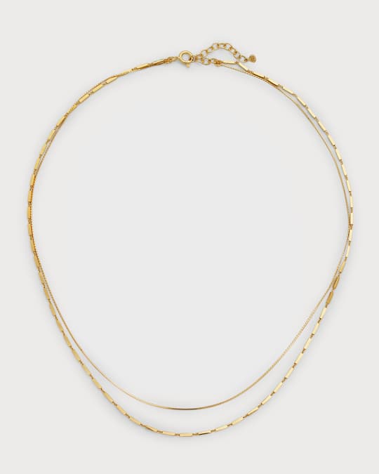 Tai Double Chain Gold Vermeil Necklace | Neiman Marcus