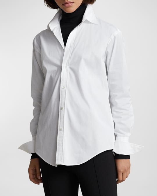 Polo Ralph Lauren Long-Cuff Cotton Shirt | Neiman Marcus