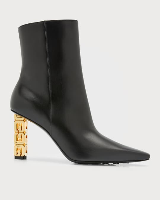 Givenchy G Cube Calfskin Ankle Booties | Neiman Marcus