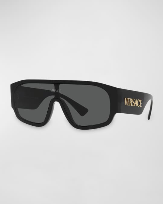 Versace Logo Nylon Shield Sunglasses | Neiman Marcus