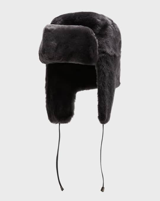 Pologeorgis Men's Shearling Trapper Hat | Neiman Marcus