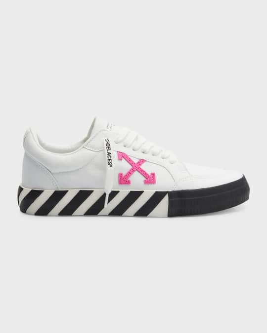 Off-White Vulcanized Canvas Low-Top Sneakers | Neiman Marcus