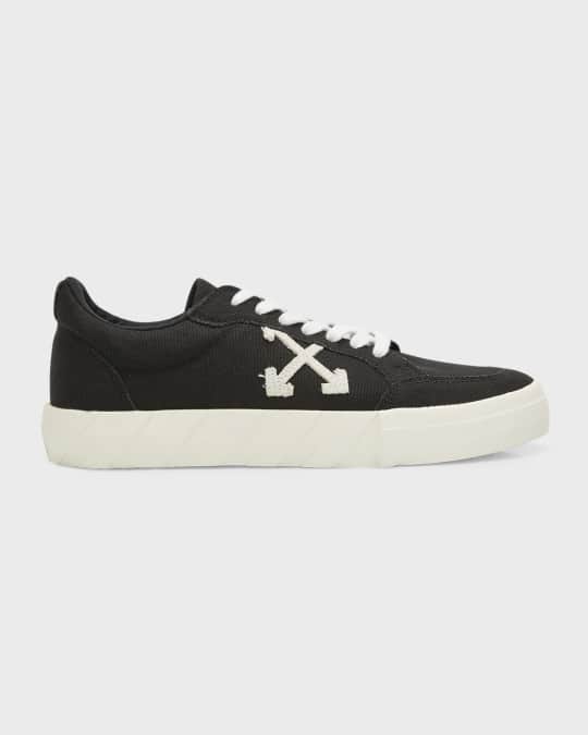 Off-White Vulcanized Canvas Low-Top Sneakers | Neiman Marcus