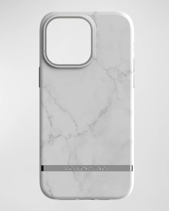 Richmond & Finch White Marble Antimicrobial Case, iPhone 14 Pro Max ...