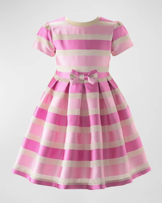 Rachel Riley Girl's Striped Pleated Dress, Size 2-10 | Neiman Marcus