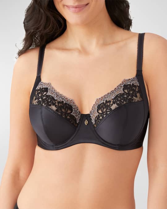 Wacoal Side Note Lace-Trim Underwire Bra | Neiman Marcus