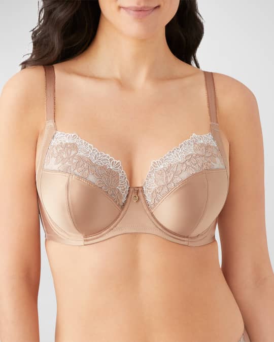 Wacoal Side Note Lace-Trim Underwire Bra | Neiman Marcus