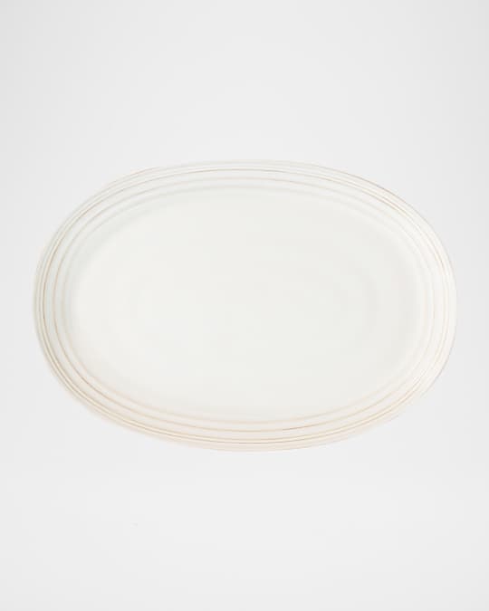 Juliska Bilbao 17" Platter - Whitewash | Neiman Marcus