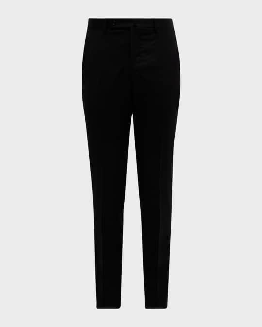 Incotex Men's Solid Stretch Wool Pants | Neiman Marcus