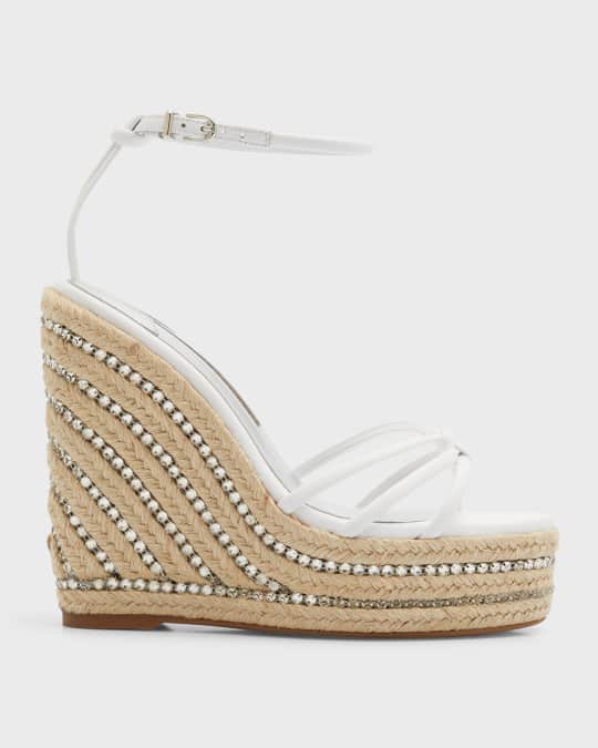 Sophia Webster Alina Crystal Wedge Espadrilles | Neiman Marcus